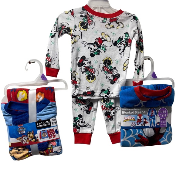Pajamas | Infant Disney Sleeper Paw Patrol Spiderman Pajamas Size 12m ...
